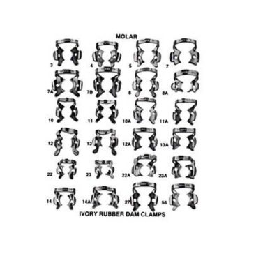 Kulzer Rubber Dam Clamp #2 - Ivory