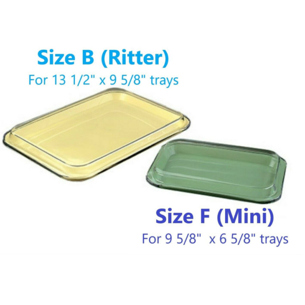 Plasdent Flat Setup Trays & Clear Covers - Size B (Ritter)