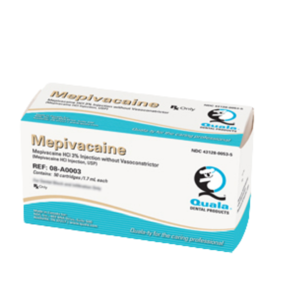 Mepivacaine 3% Plain, 1.7 mL Cartridges, 50/box